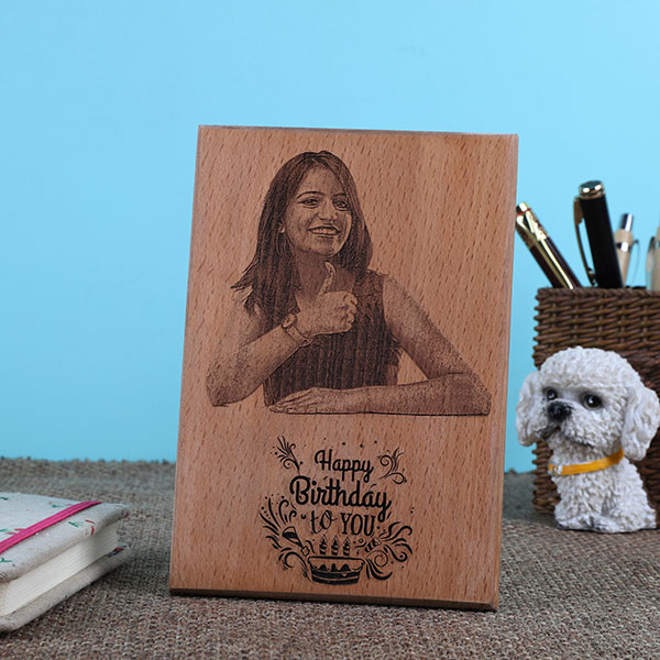 Send Personalised Birthday Wooden Plaque Online Gifts | Doviko