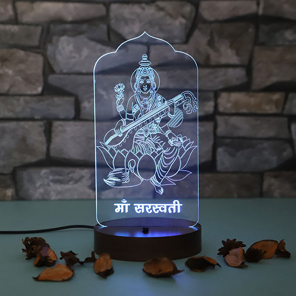 Send Maa Saraswati Led Lamp Online Gifts | Doviko