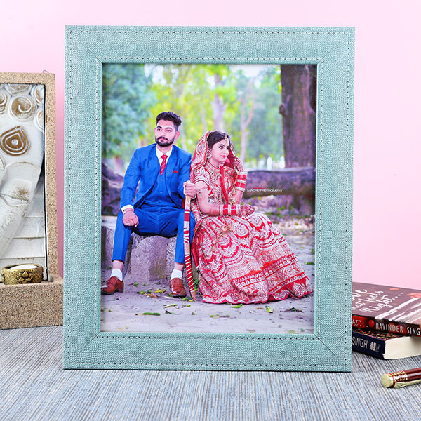 Send Customised Denim Photo Frame Online Gifts | Doviko