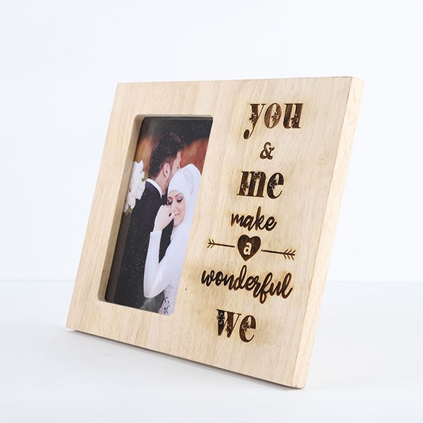 Send Customised You & Me Wooden Frame Online Gifts | Doviko